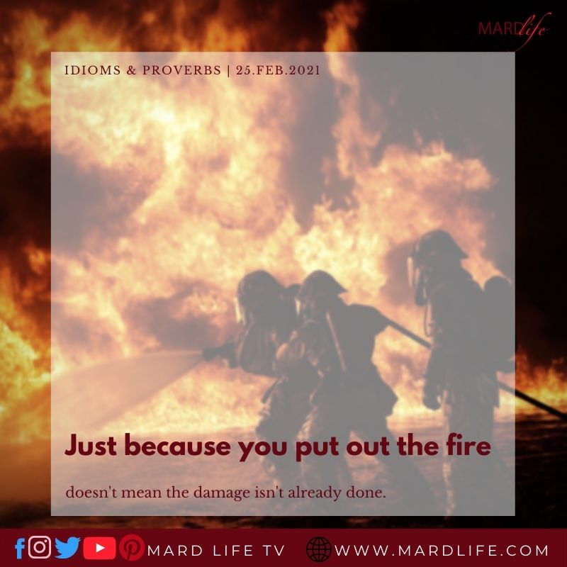 A Firefighters’ Spirit (IDIOMS AND PROVERBS) - MARD LIFE